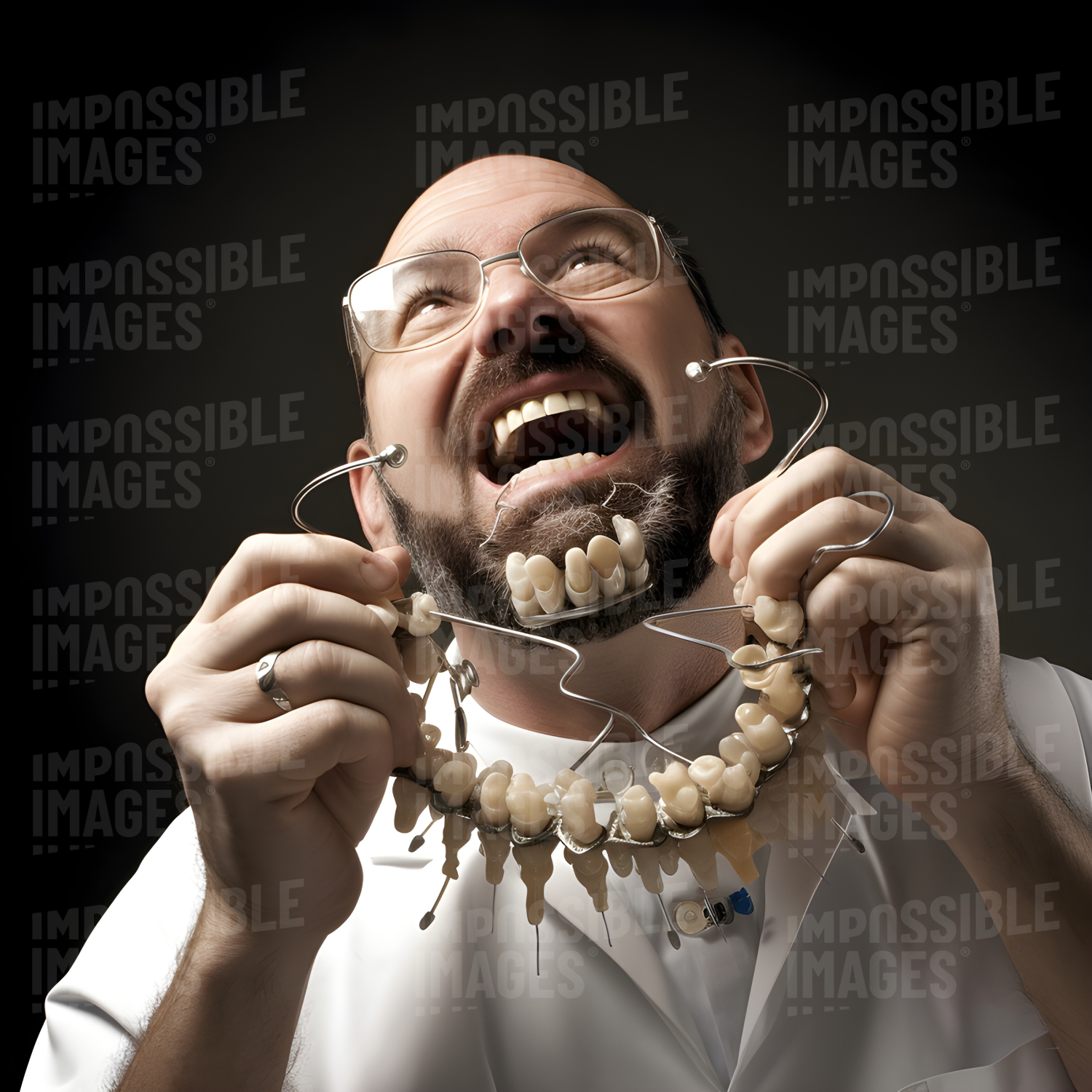 A crazy dentist with a strange set of teeth. - Impossible Images ...