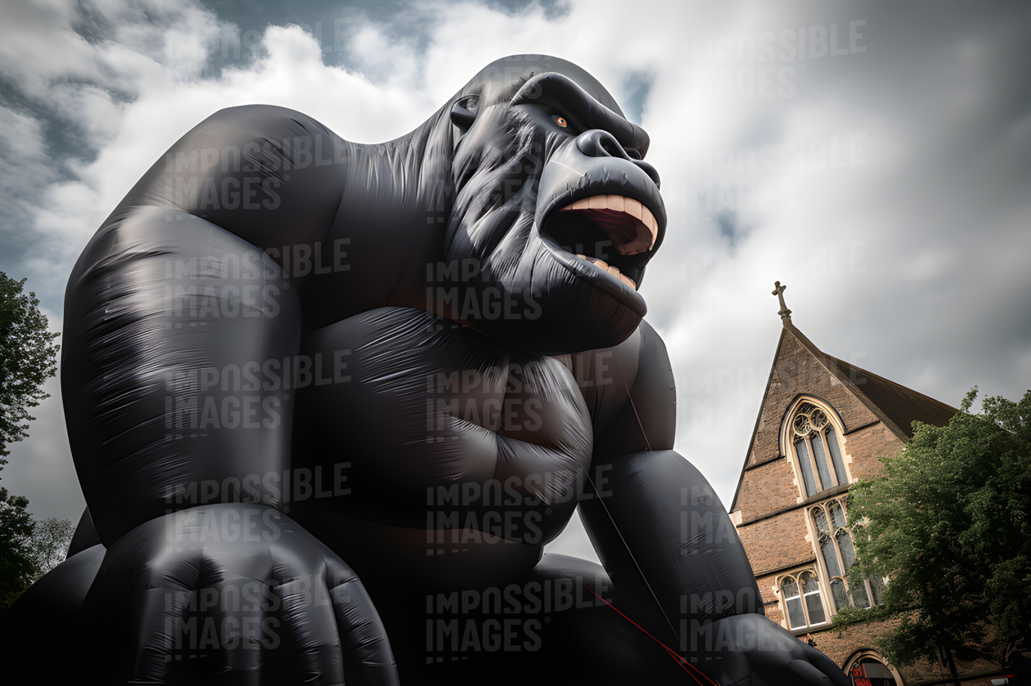 Huge inflatable Gorilla - Impossible Images - Unique stock images for ...