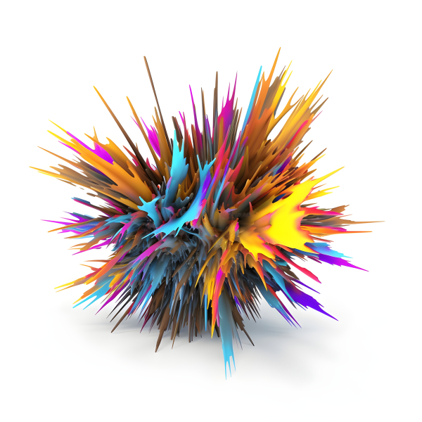 Abstract spiky 3D rendered shape - Impossible Images - Unique stock ...