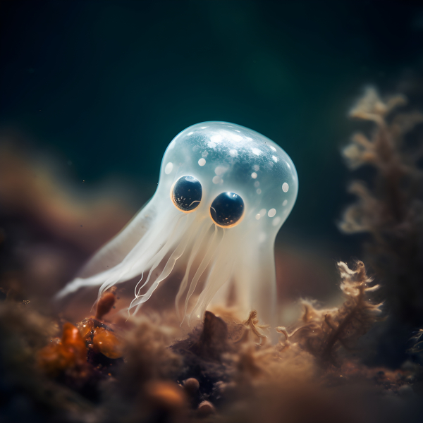 Weird underwater ghost creature - Impossible Images - Unique stock ...