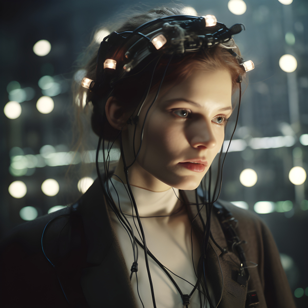 A cinematic of a cyborg woman - Impossible Images - Unique stock images ...