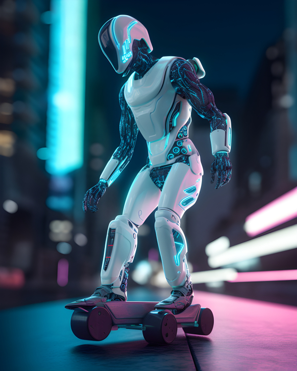 Futuristic robot skater - Impossible Images - Unique stock images for ...