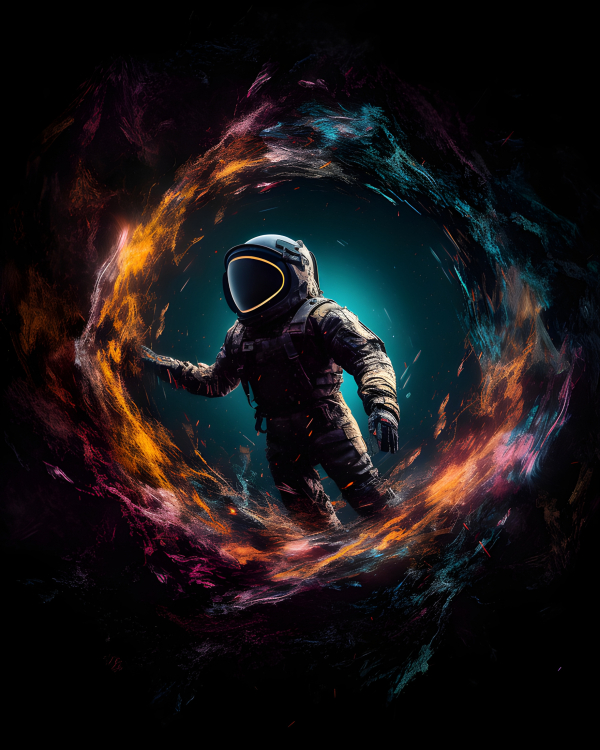An astronaut falling into a black hole - Impossible Images - Unique ...