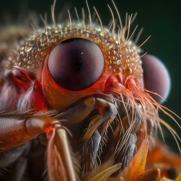 Macro insect head with large lifeless eyes - Impossible Images - Unique ...