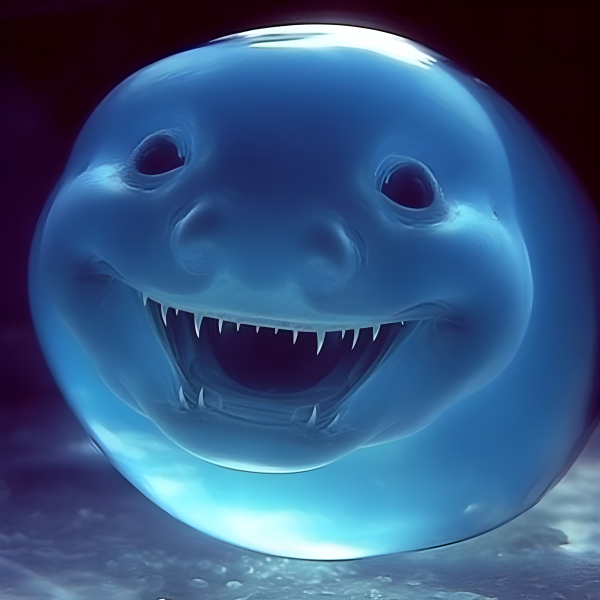 Strange blue blob creature - Impossible Images - Unique stock images ...
