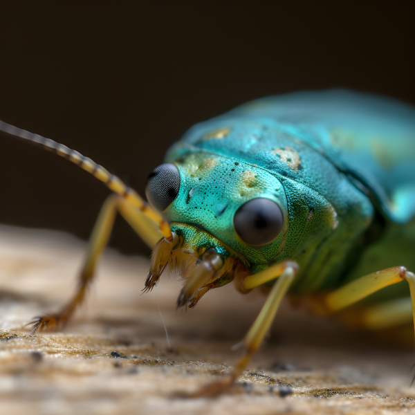 Macro turquoise insect with black eyes - Impossible Images - Unique ...