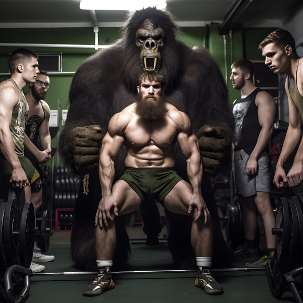 Beasts at the gym - Impossible Images - Unique stock images for ...