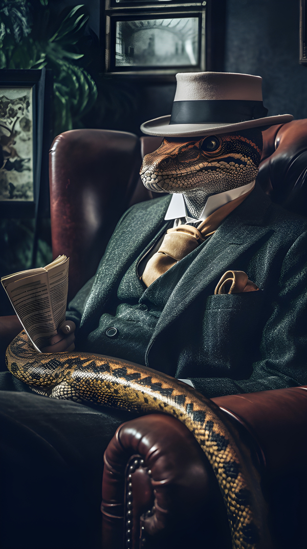 Snake Lawyer - Impossible Images - Unique stock images for commercial use.