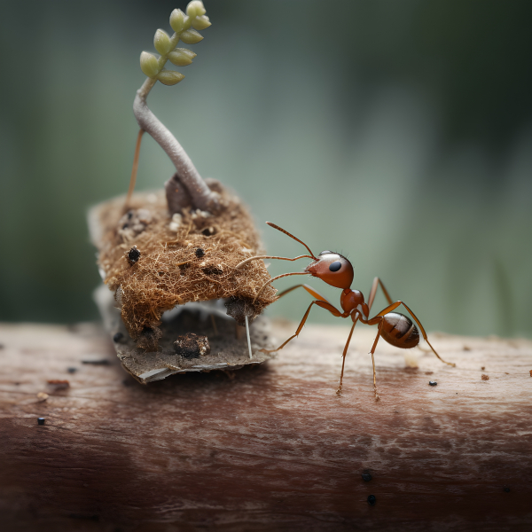 An ant with a seemingly human-made structure - Impossible Images ...