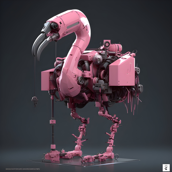 Robotic flamingo - Impossible Images - Unique stock images for ...