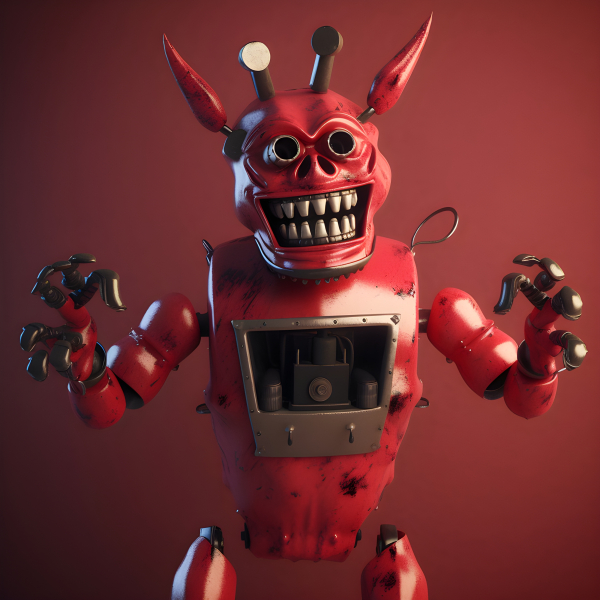 Robot demon having fun - Impossible Images - Unique stock images for ...