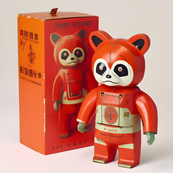 1950s robot red panda and its box - Impossible Images - Unique stock ...