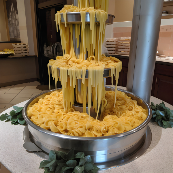 Pasta fountain - Impossible Images - Unique stock images for commercial ...
