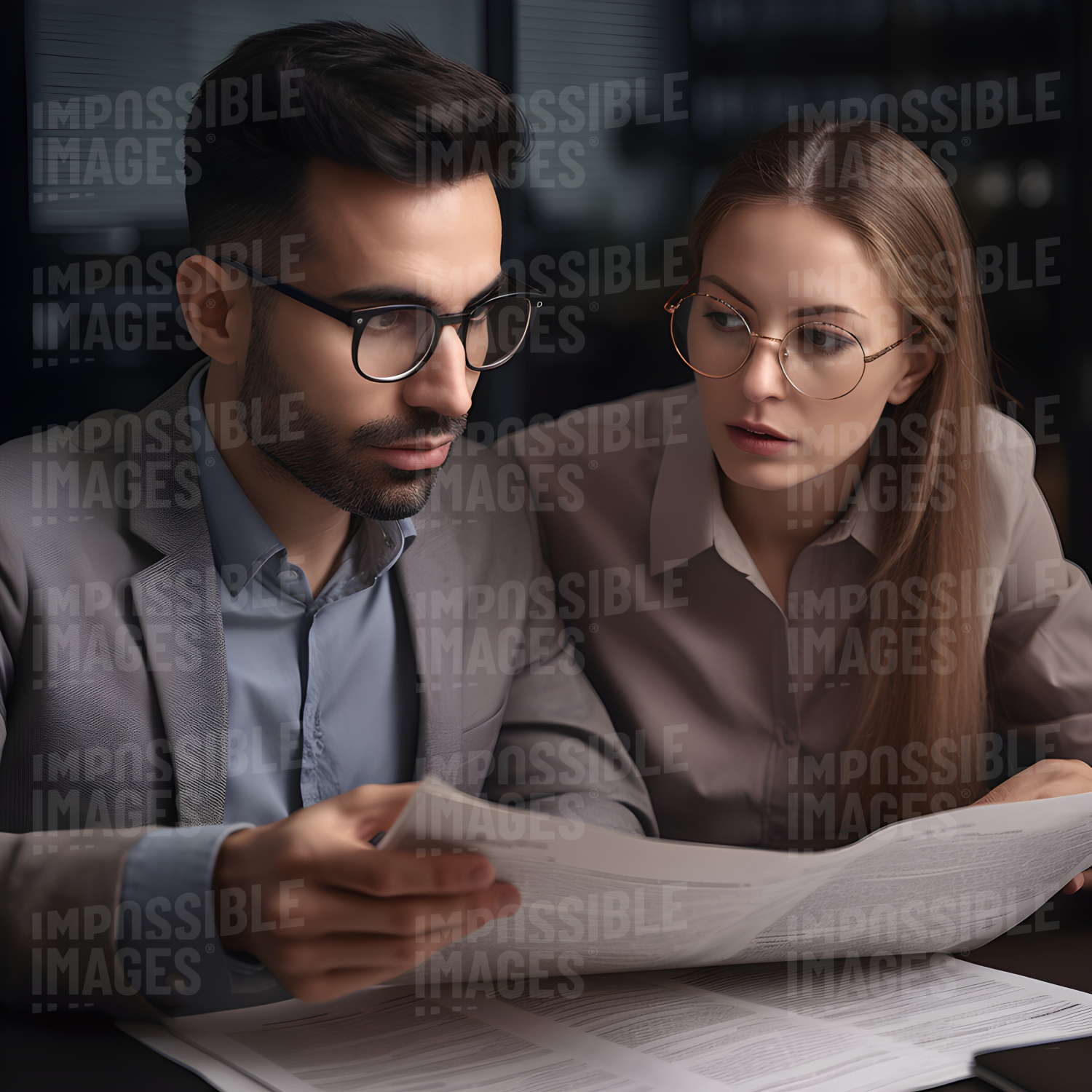 People looking at reports - Impossible Images - Unique stock images for ...