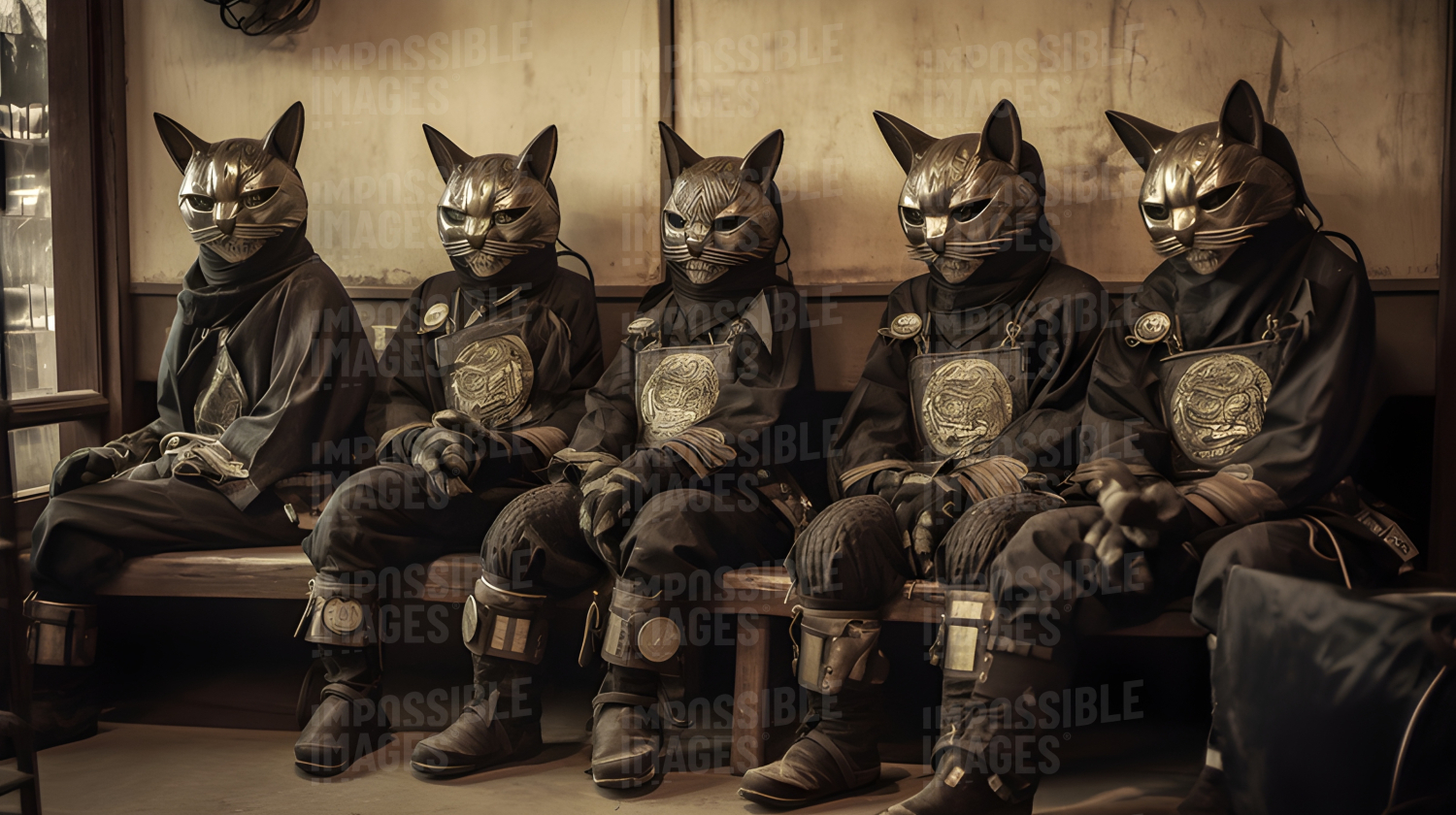Elite Cat Ninja Team - Impossible Images - Unique stock images for ...