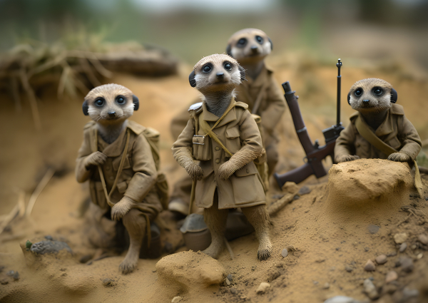 Meerkats on guard - Impossible Images - Unique stock images for ...