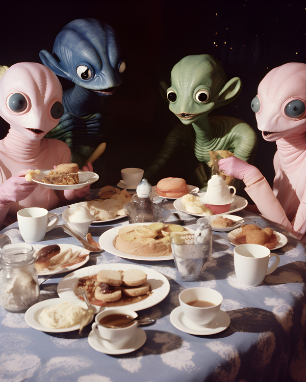 Aliens enjoying a nice afternoon snack - Impossible Images - Unique ...