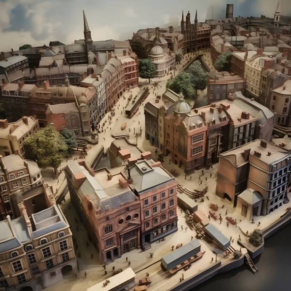 A model of a fictional city - Impossible Images - Unique stock images ...