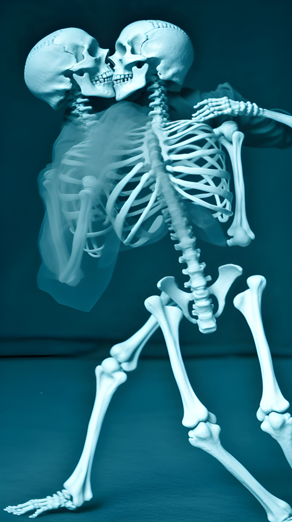 Skeletons in an embrace - Impossible Images - Unique stock images for ...