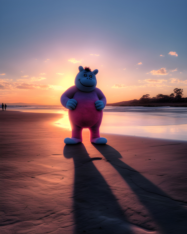 Blue troll standing on a dreamy beach - Impossible Images - Unique ...