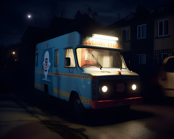 A clown ice-cream van - Impossible Images - Unique stock images for ...