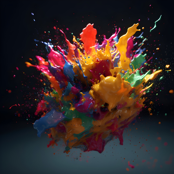 Colourful paint explosion - Impossible Images - Unique stock images for ...