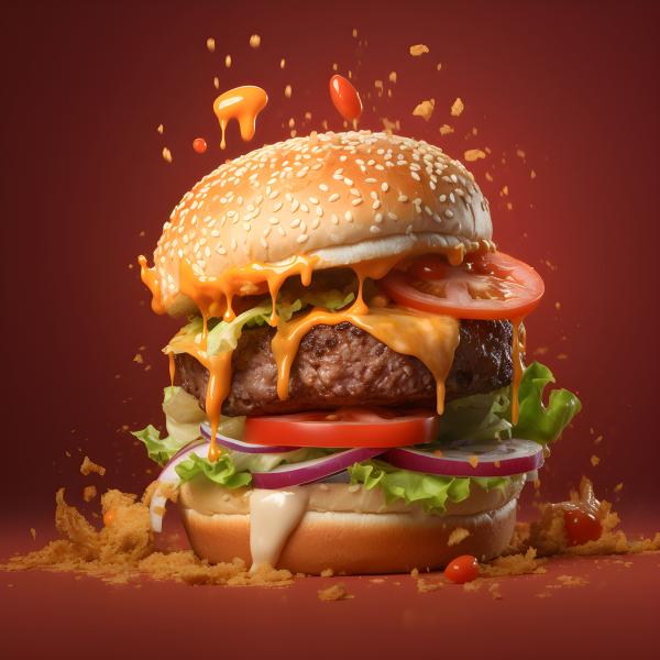 Deconstructed burger - Impossible Images - Unique stock images for ...
