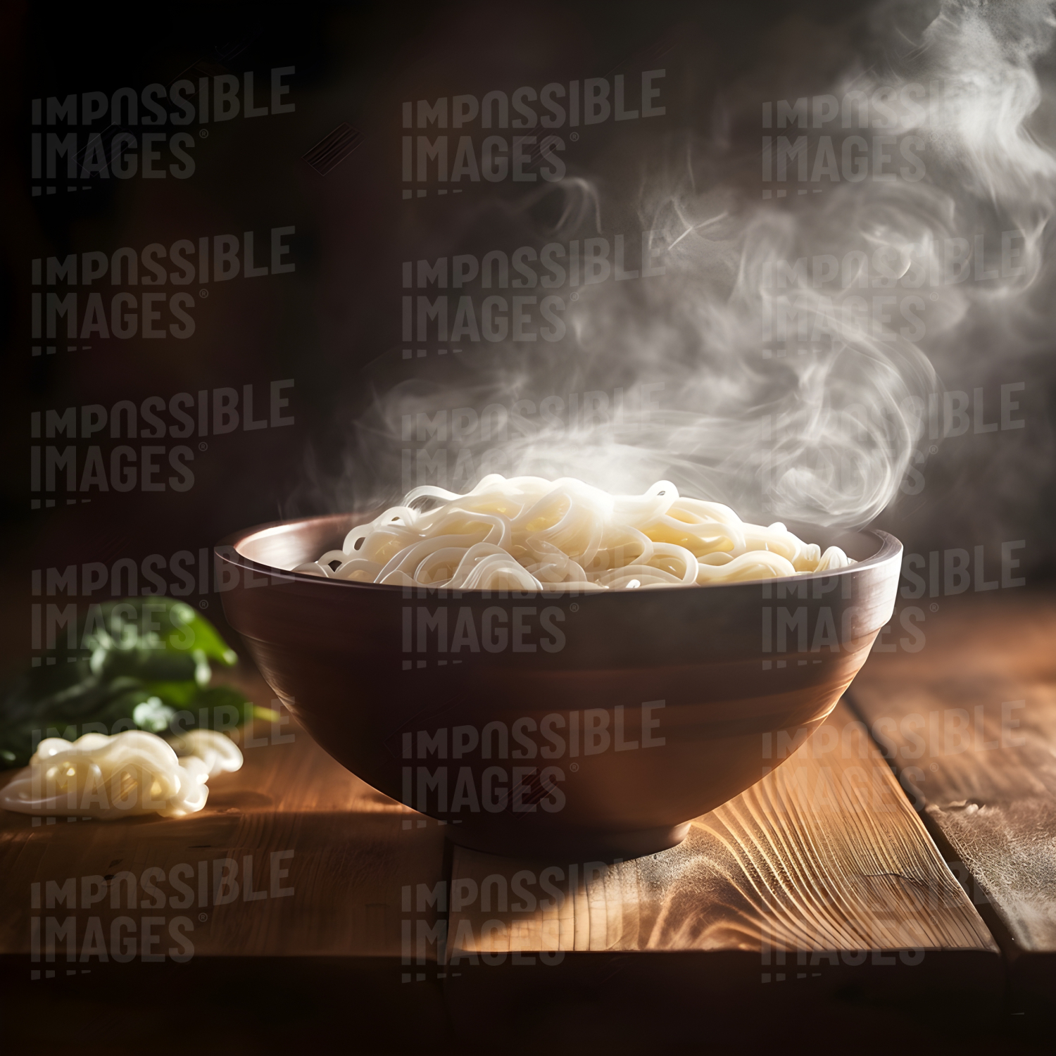A bowl of fresh steaming noodles - Impossible Images - Unique stock ...