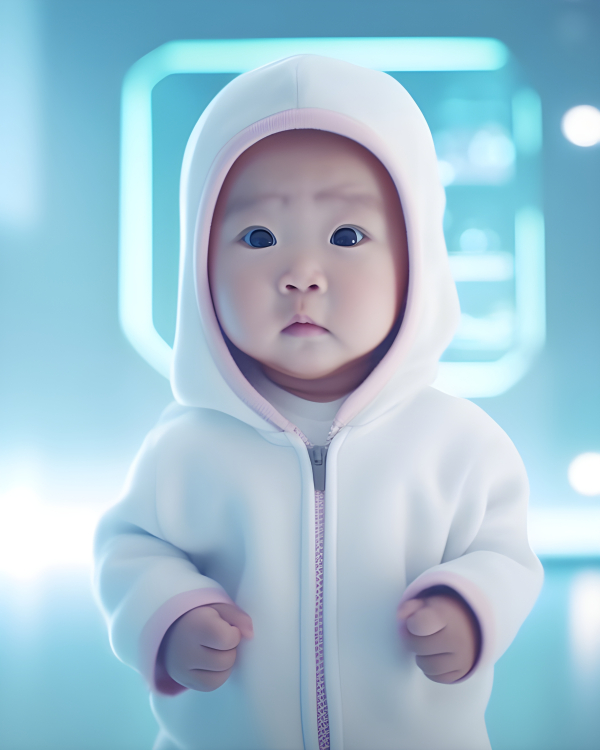 Portrait of a lab-grown baby - Impossible Images - Unique stock images ...