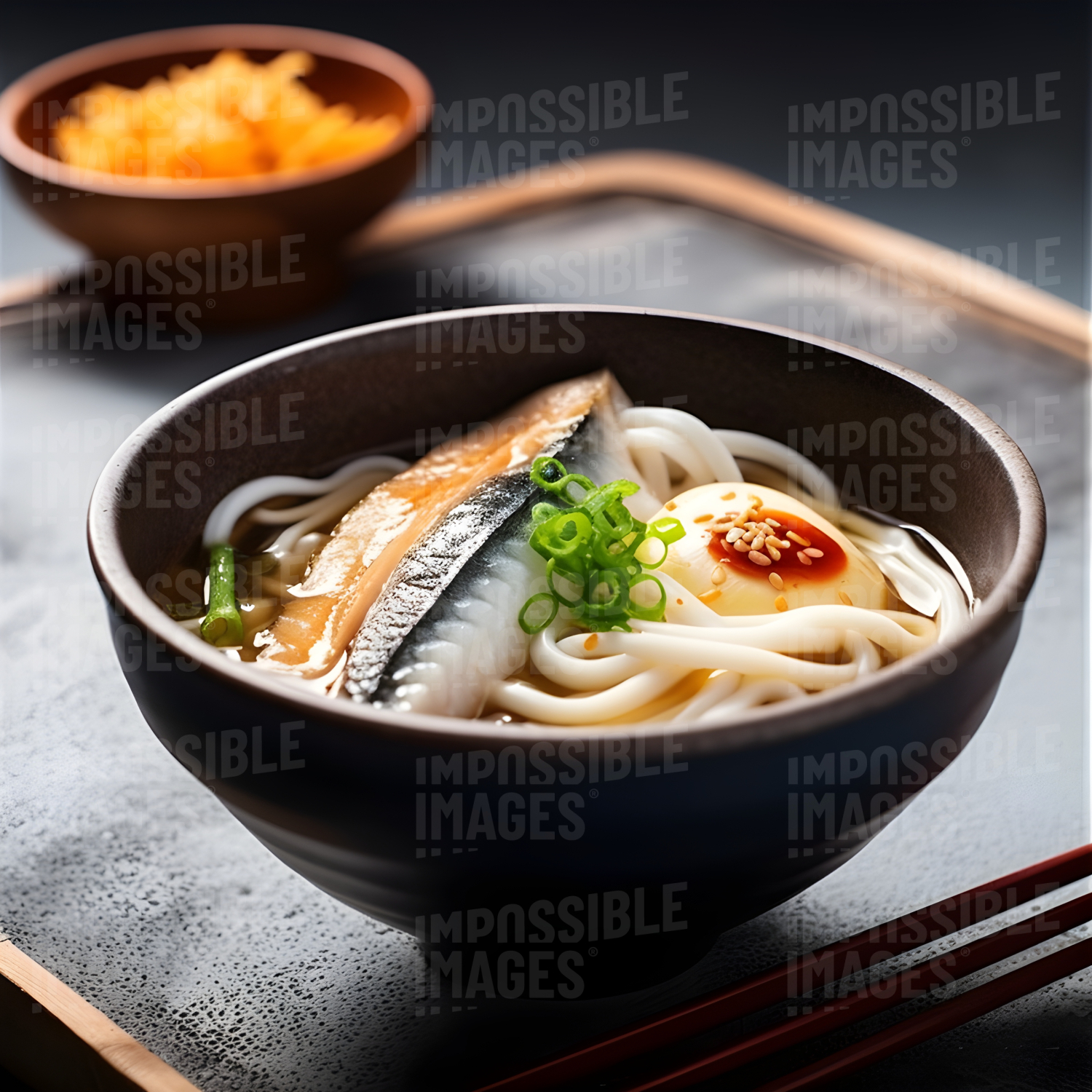 Udon noodles with fish - Impossible Images - Unique stock images for ...
