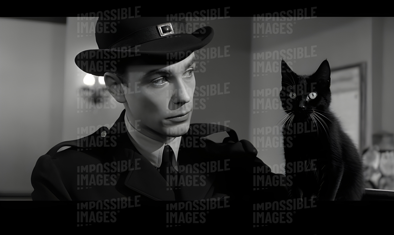 A 1950s policeman and his cat sidekick - Impossible Images - Unique ...