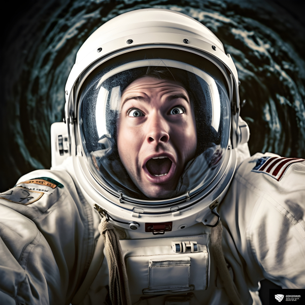 Terrified astronaut - Impossible Images - Unique stock images for ...