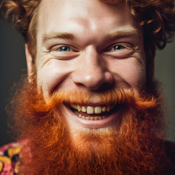 Happy red bearded man - Impossible Images - Unique stock images for ...