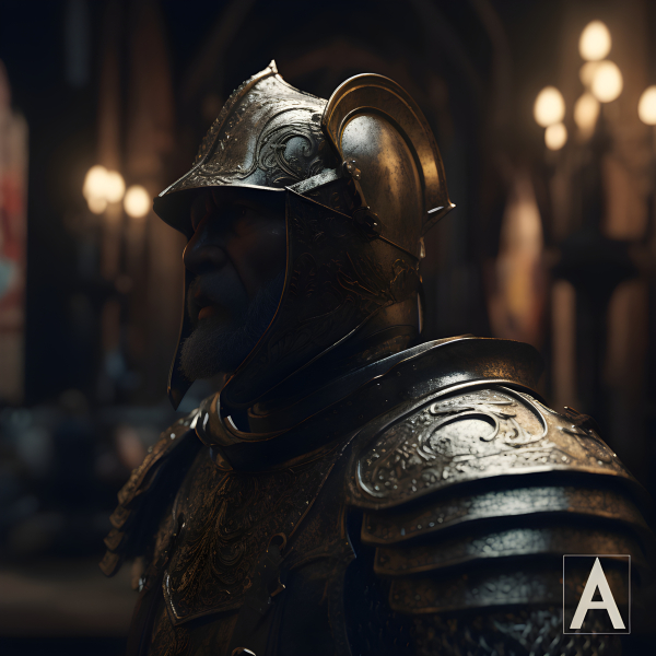A Medieval Knight, inside a candle lit castle. - Impossible Images ...