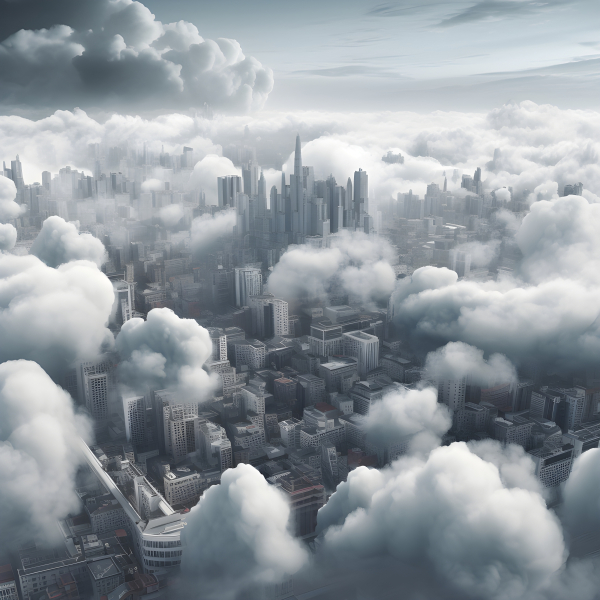 A City Skyline seen from above the Clouds. - Impossible Images - Unique ...