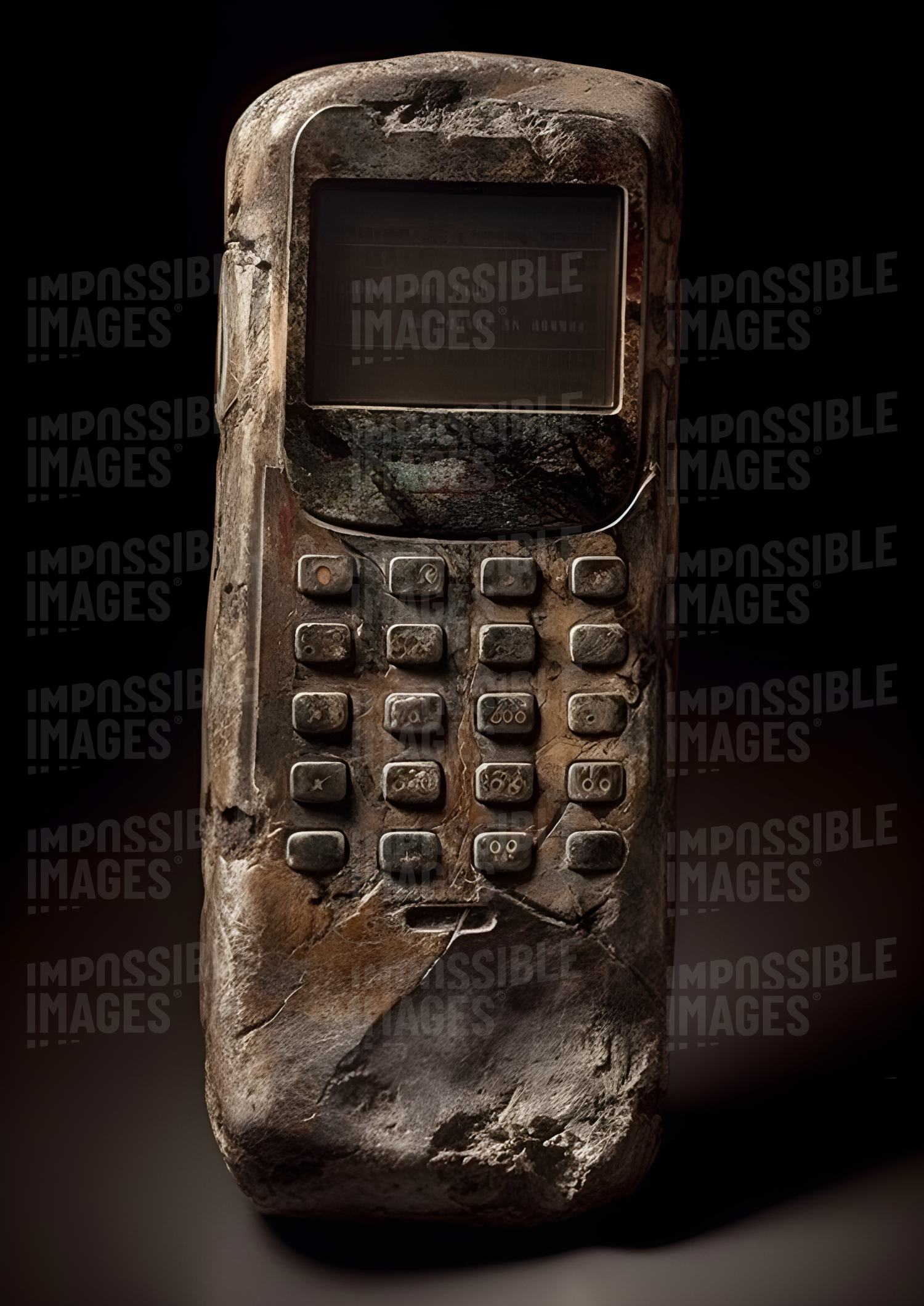 A fossilised Mobile Phone - Impossible Images - Unique stock images for ...