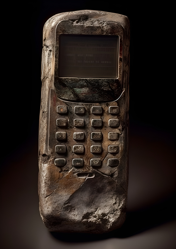 A fossilised Mobile Phone - Impossible Images - Unique stock images for ...