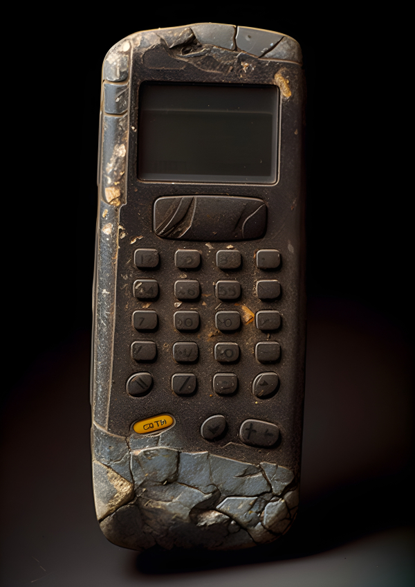A mobile phone that has become a fossil - Impossible Images - Unique ...