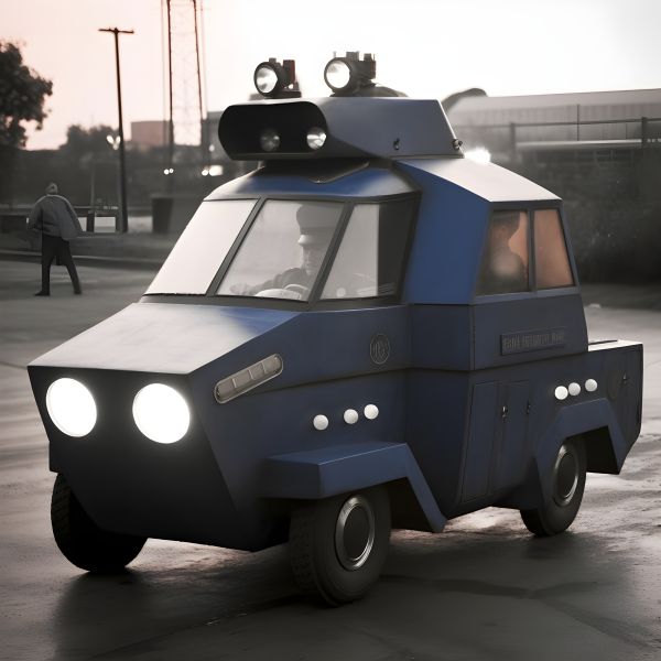 A Police Car concept from the past. - Impossible Images - Unique stock ...