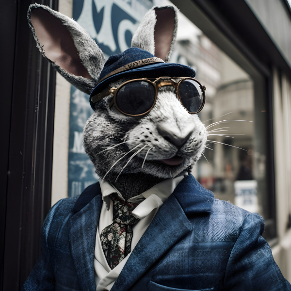 A Gentleman Rabbit. - Impossible Images - Unique stock images for ...