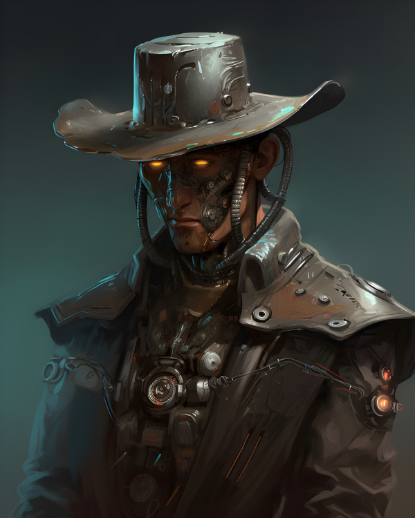 A Cyborg Cowboy - Impossible Images - Unique stock images for ...