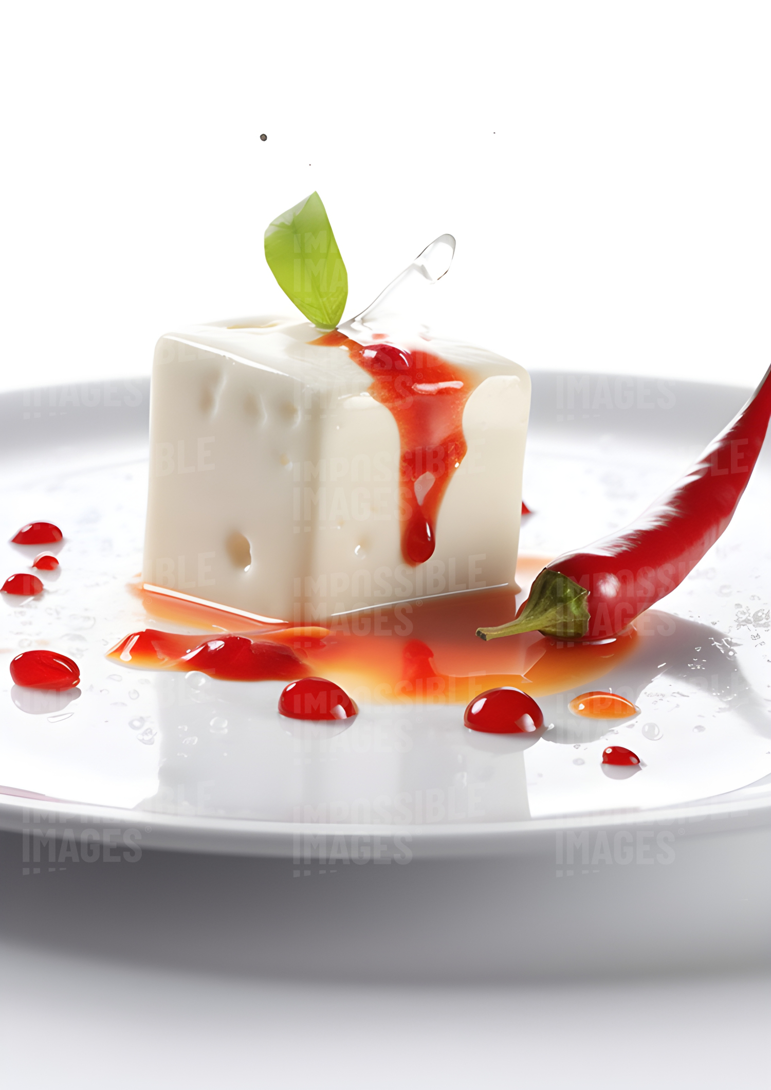 A ghost chilli panna cotta dessert with a chilli oil jus - Impossible ...