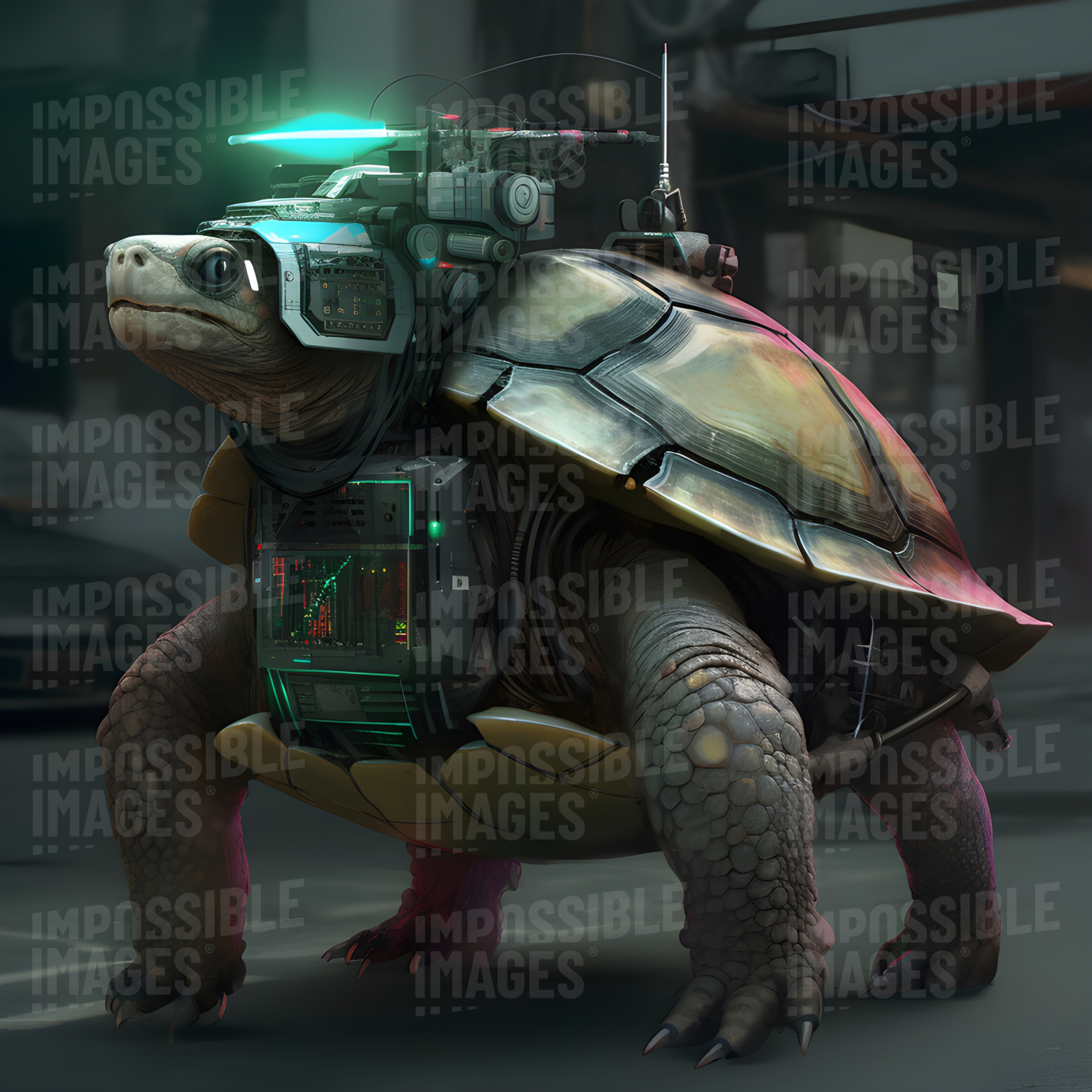 A Cyberpunk Turtle - Impossible Images - Unique stock images for ...