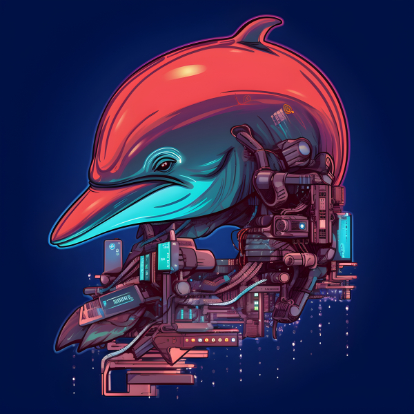 A Cyberpunk dolphin illustration. - Impossible Images - Unique stock ...
