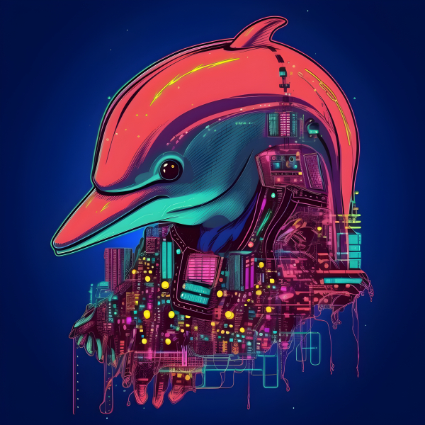 A Vibrant Cyborg Dolphin. - Impossible Images - Unique stock images for ...