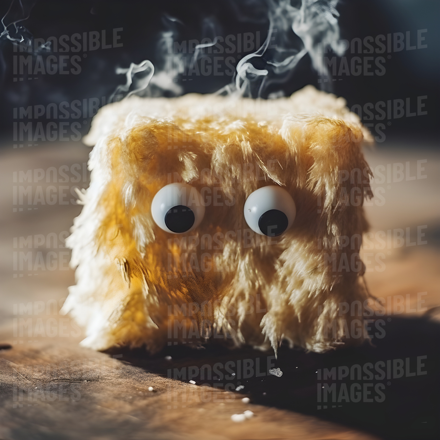 A Fluffy steaming monster with googly eyes - Impossible Images - Unique ...