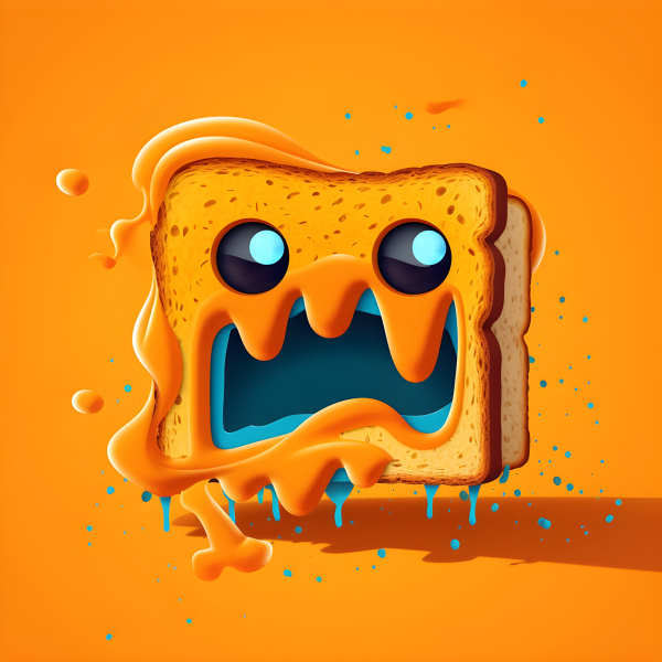 A Gooey Toast Monster Illustration. - Impossible Images - Unique stock ...