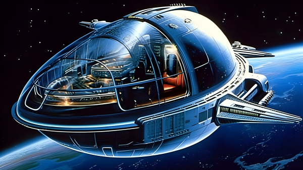 1980s sci fi movie, space ship - Impossible Images - Unique stock ...