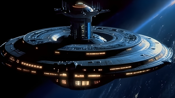 1980s sci fi movie, space station - Impossible Images - Unique stock ...