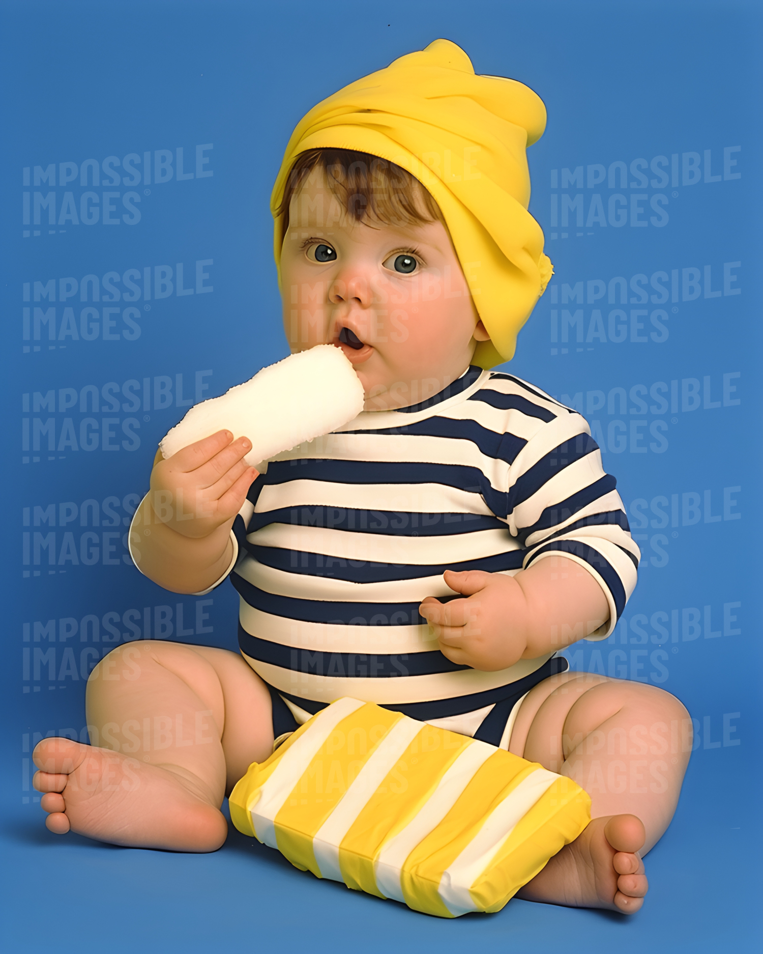 A baby eating a bar of soap - Impossible Images - Unique stock images ...